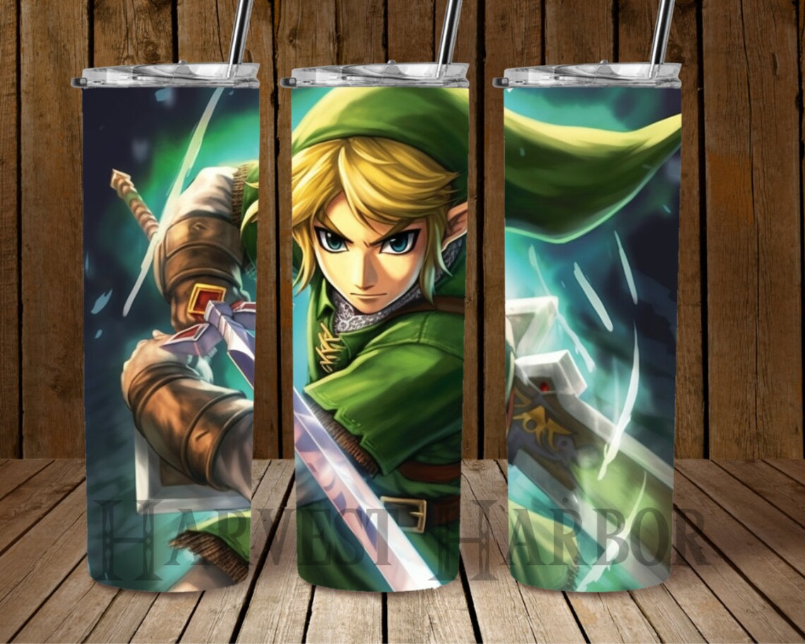Legend of Zelda Tumbler Wrap PNG Sublimation Prints Link Tumbler ...