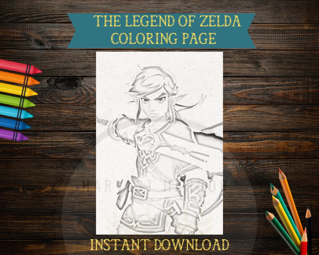 Fun Past Time Legend of Zelda Coloring Pages, Link Princess Zelda ...