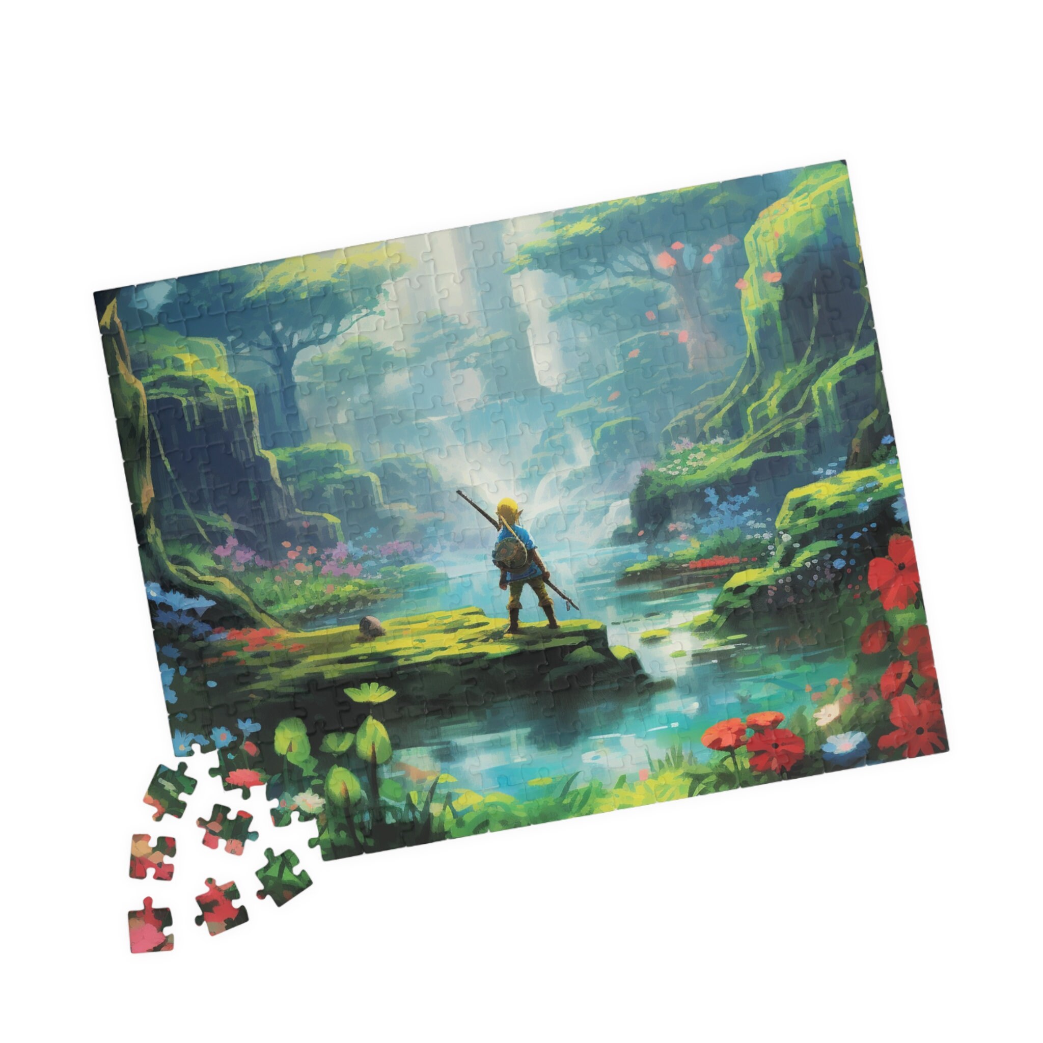 Loz Botw Totk Link în Hy Kingdom Puzzle 110 252 500 - Etsy