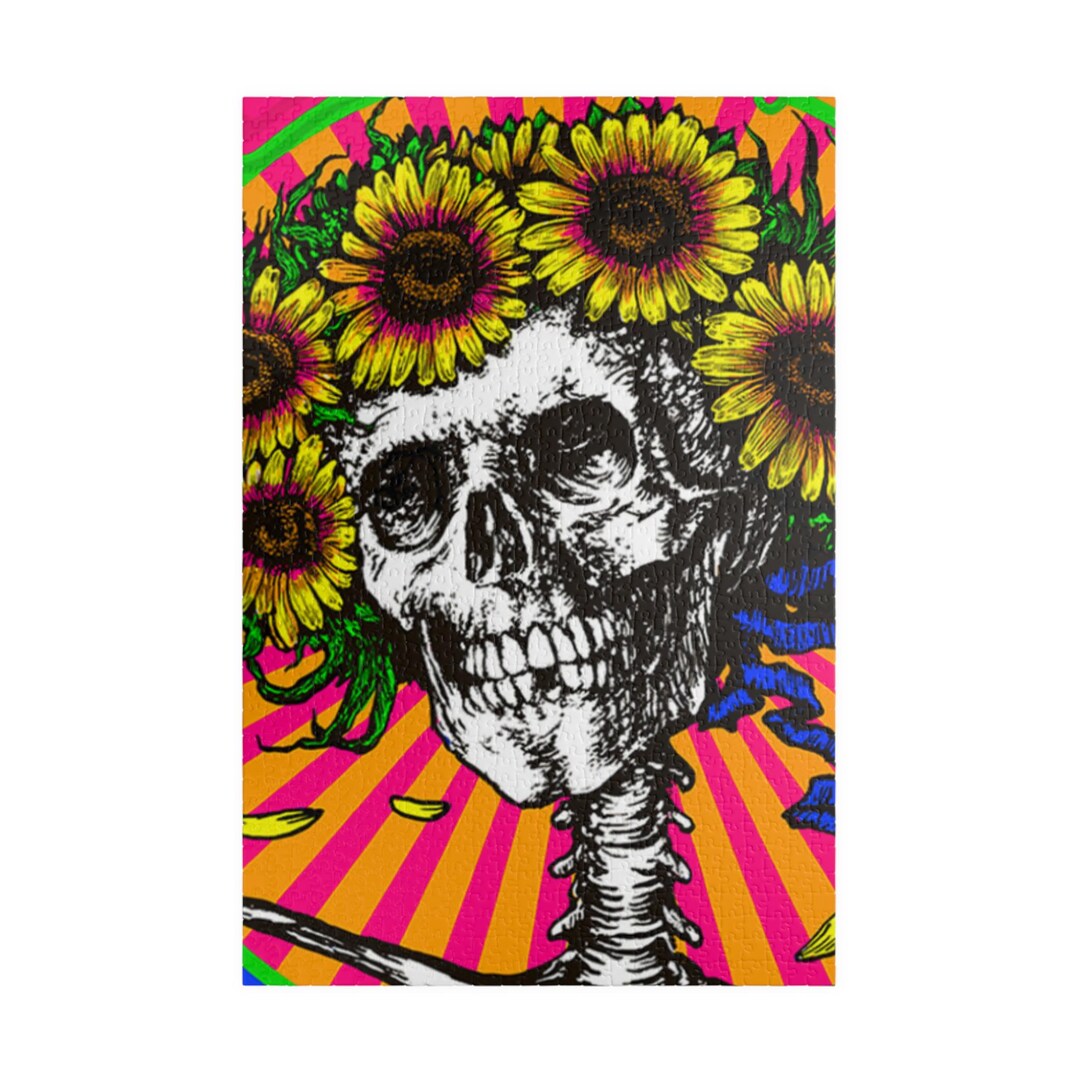 Puzzle, Grateful Dead Dancing Bears Skull Bertha Skeleton, Reduce ...