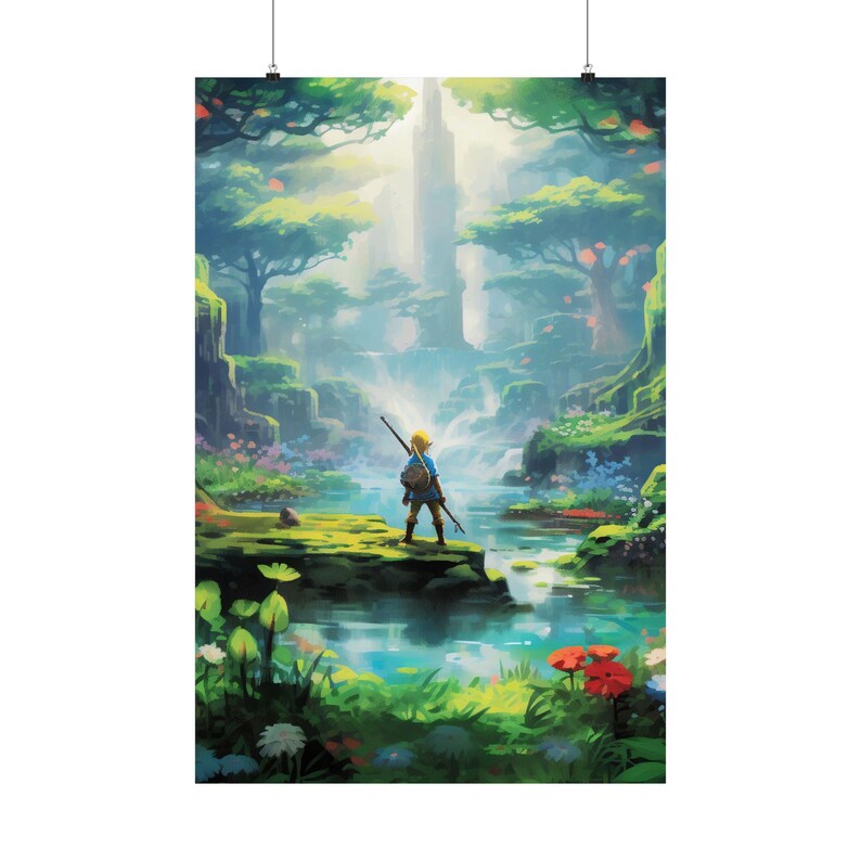 Loz Breath of the Wild and Tears of the Kingdom Matte Vertical Posters ...