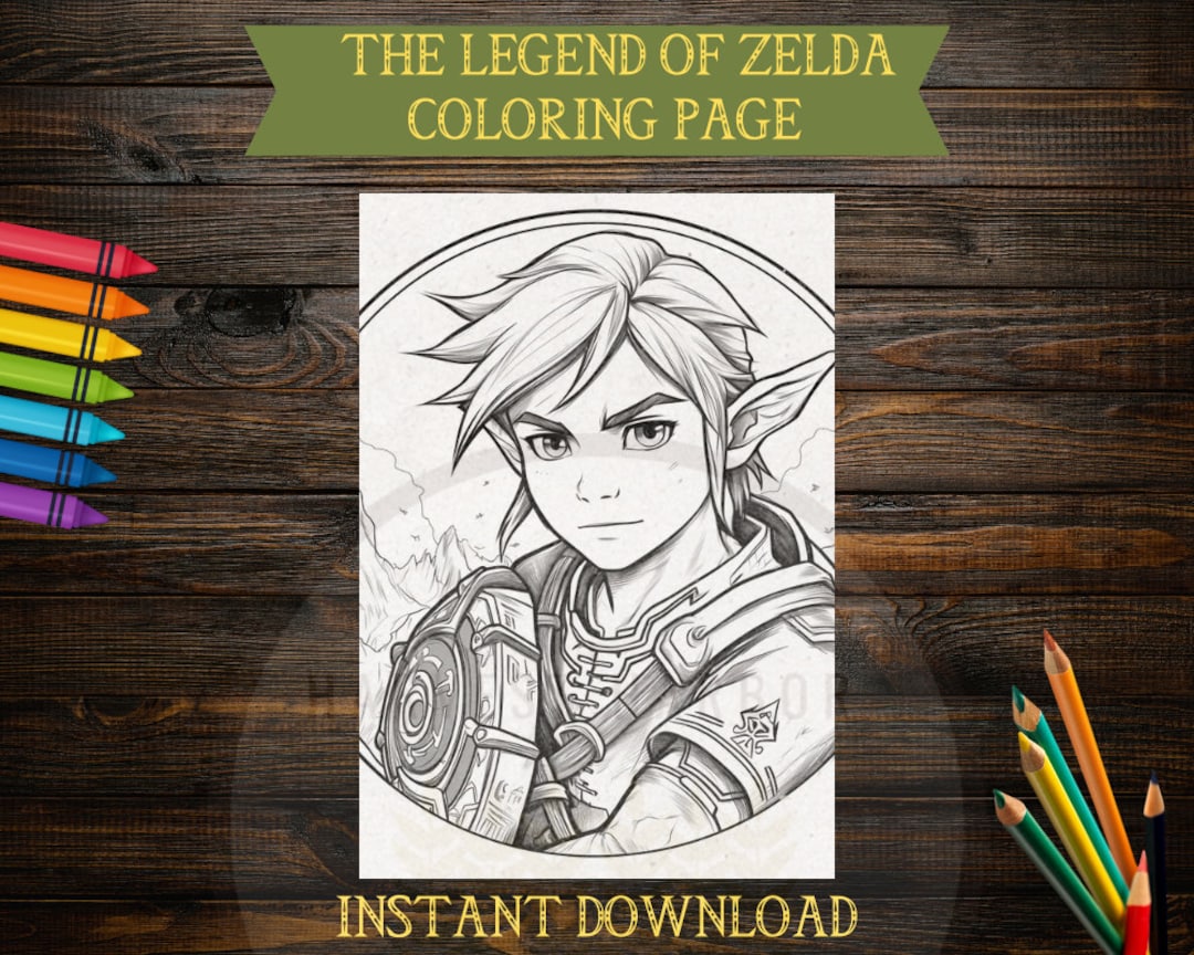 Fun Past Time Legend of Zelda Coloring Pages, Link Princess Zelda ...