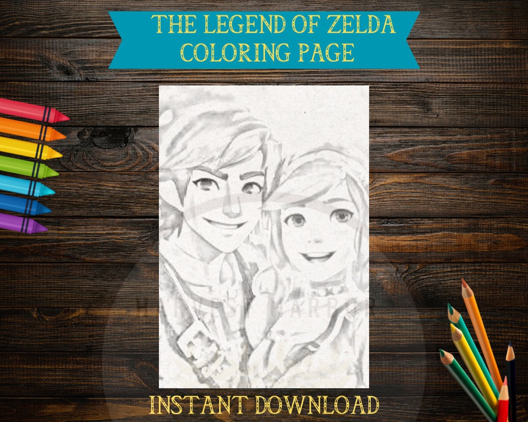 Fun Past Time Legend of Zelda Coloring Pages, Link Princess Zelda ...