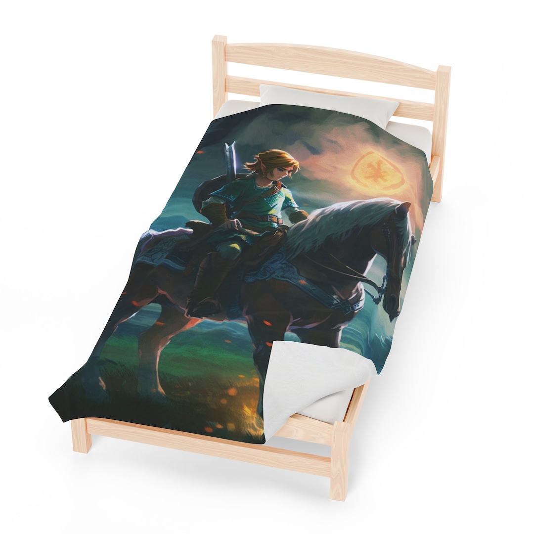 Loz Link Botw Totk Horse Velveteen Plush Blanket - Etsy