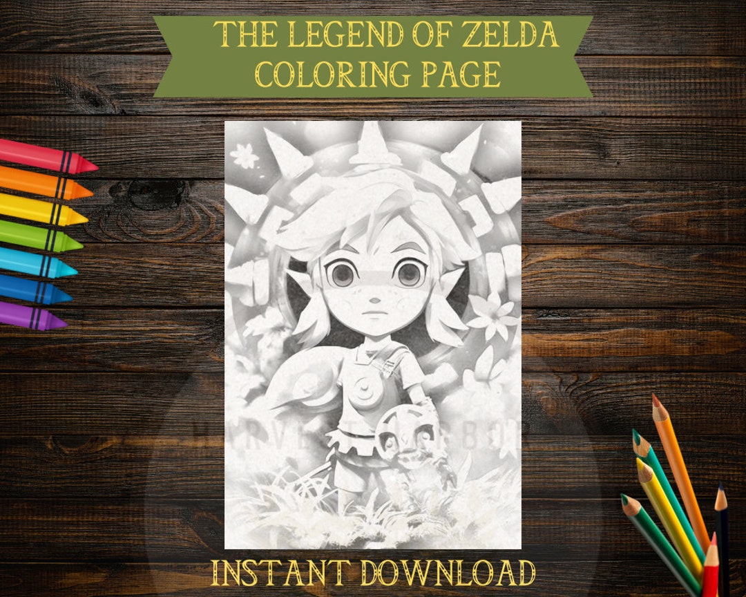 Fun Past Time Legend of Zelda Coloring Pages, Link Princess Zelda ...