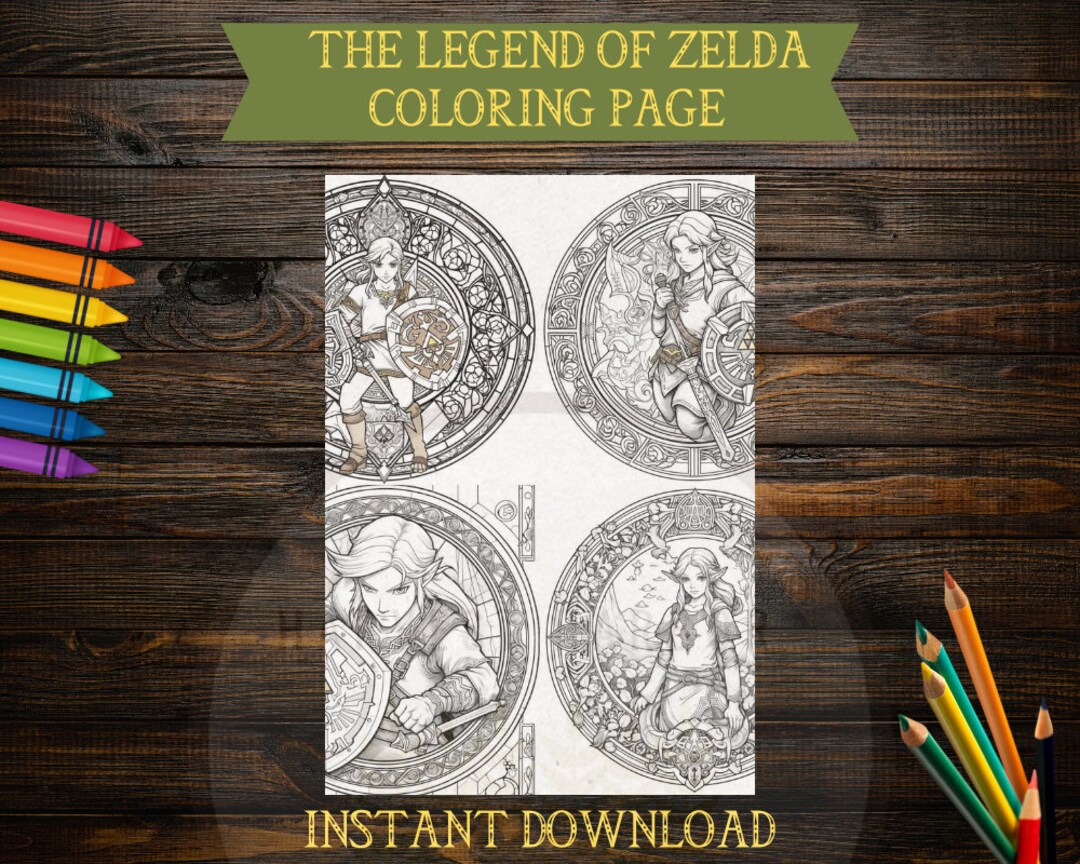Páginas para colorear divertidas de Legend of Zelda, Link Princess ...