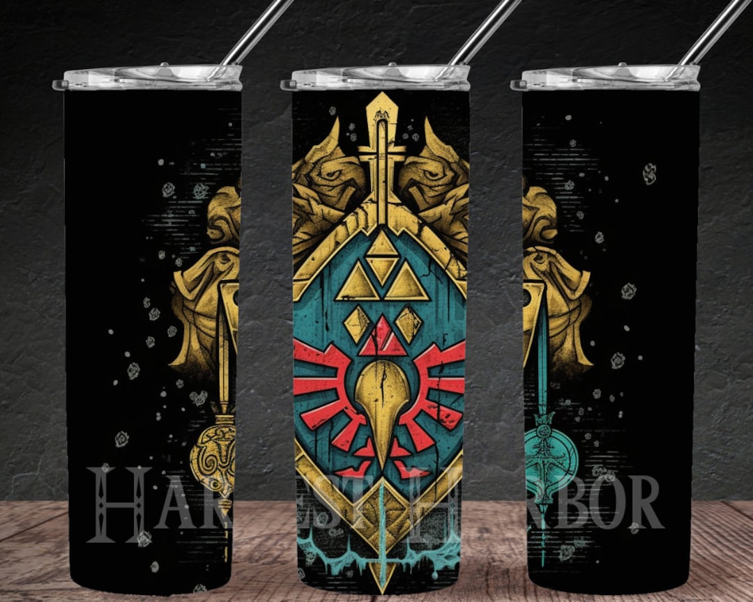 Legend of Zelda Tumbler Hyrule Shield Wrap PNG Sublimation Prints ...