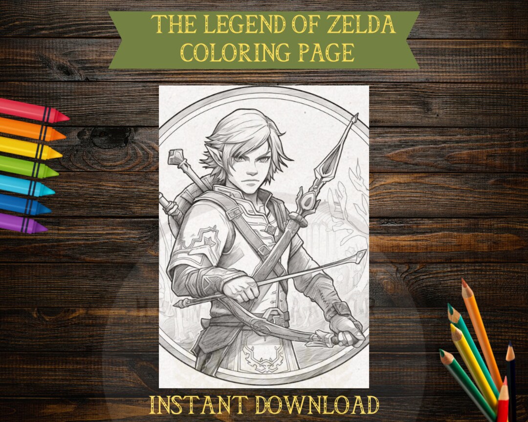 Fun Past Time Legend of Zelda Coloring Pages, Link Princess Zelda ...