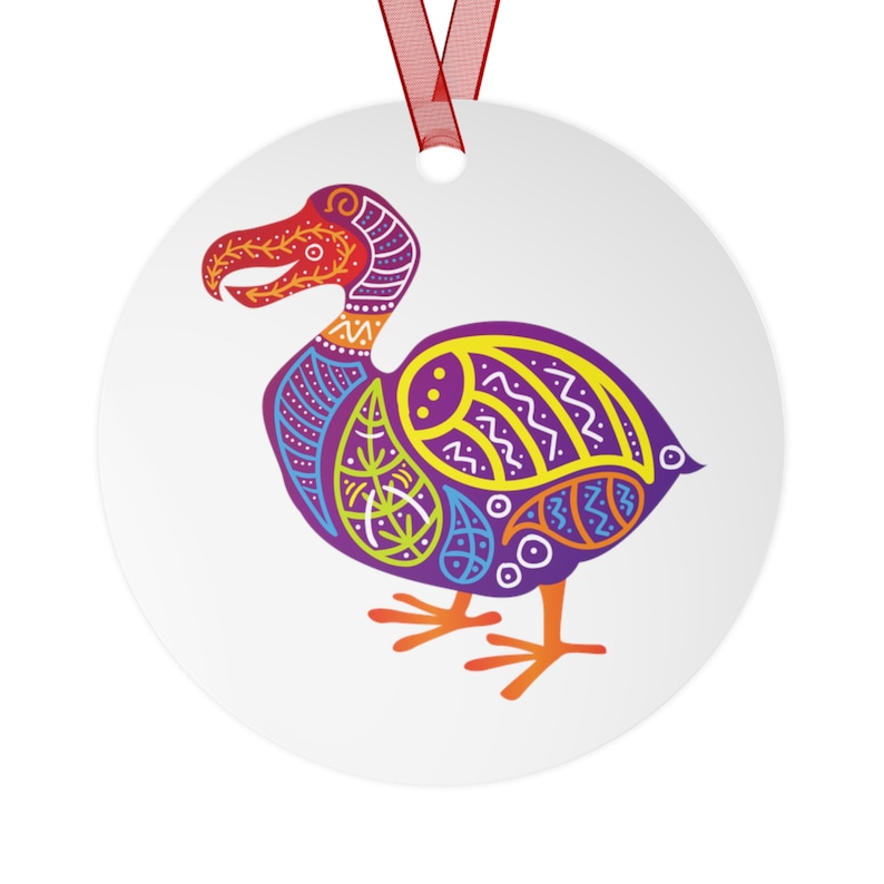 Dodo Bird Metal Ornament, Dodo Christmas Tree Decor, Holiday Dodos ...