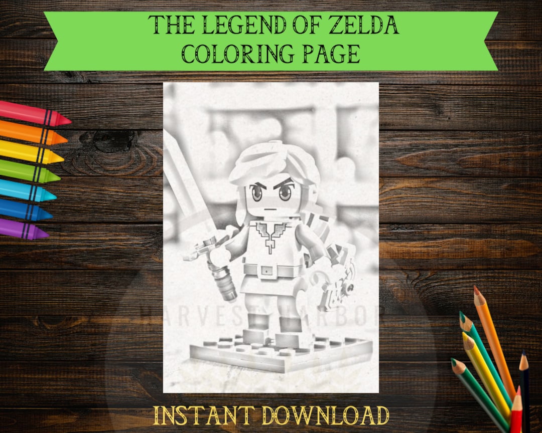 Fun Past Time Legend of Zelda Coloring Pages, Link Princess Zelda ...
