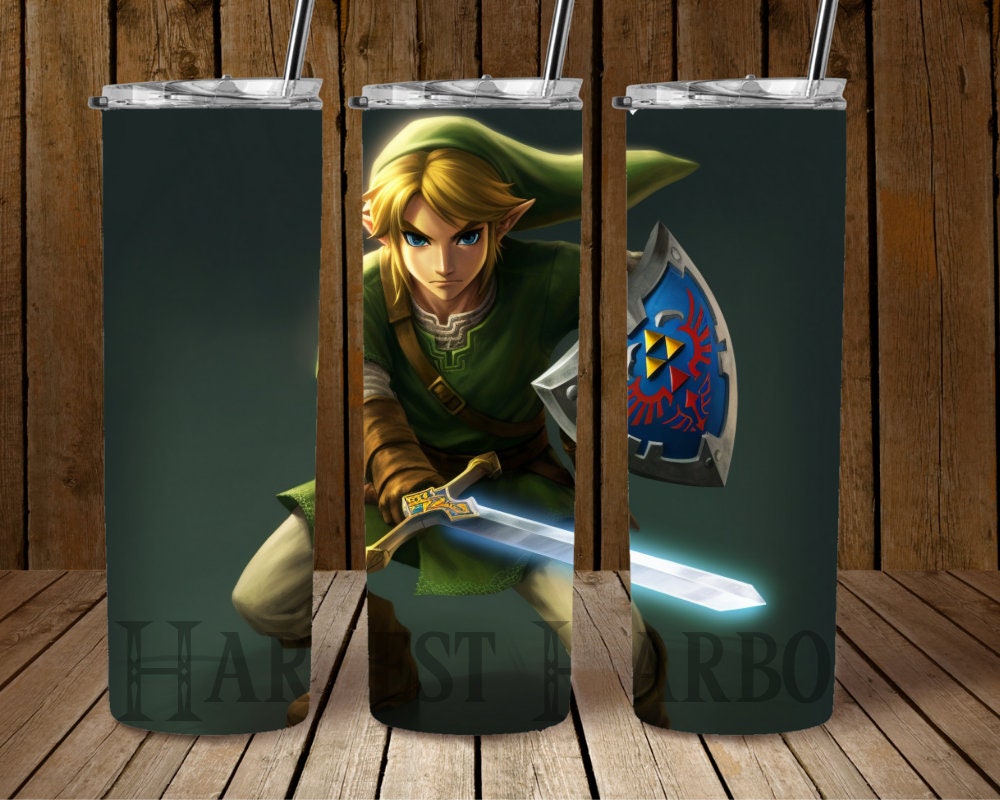 Legend of Zelda Tumbler Wrap PNG Sublimation Prints Link Tumbler ...