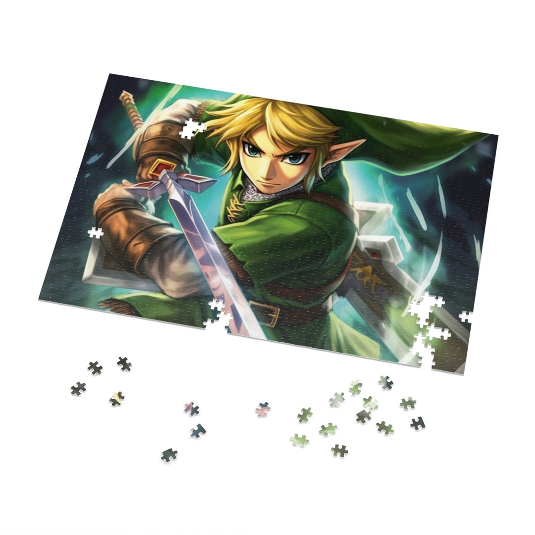 The Legend of Zelda Jigsaw, Link With Master Sword Puzzle (30, 110, 252 ...