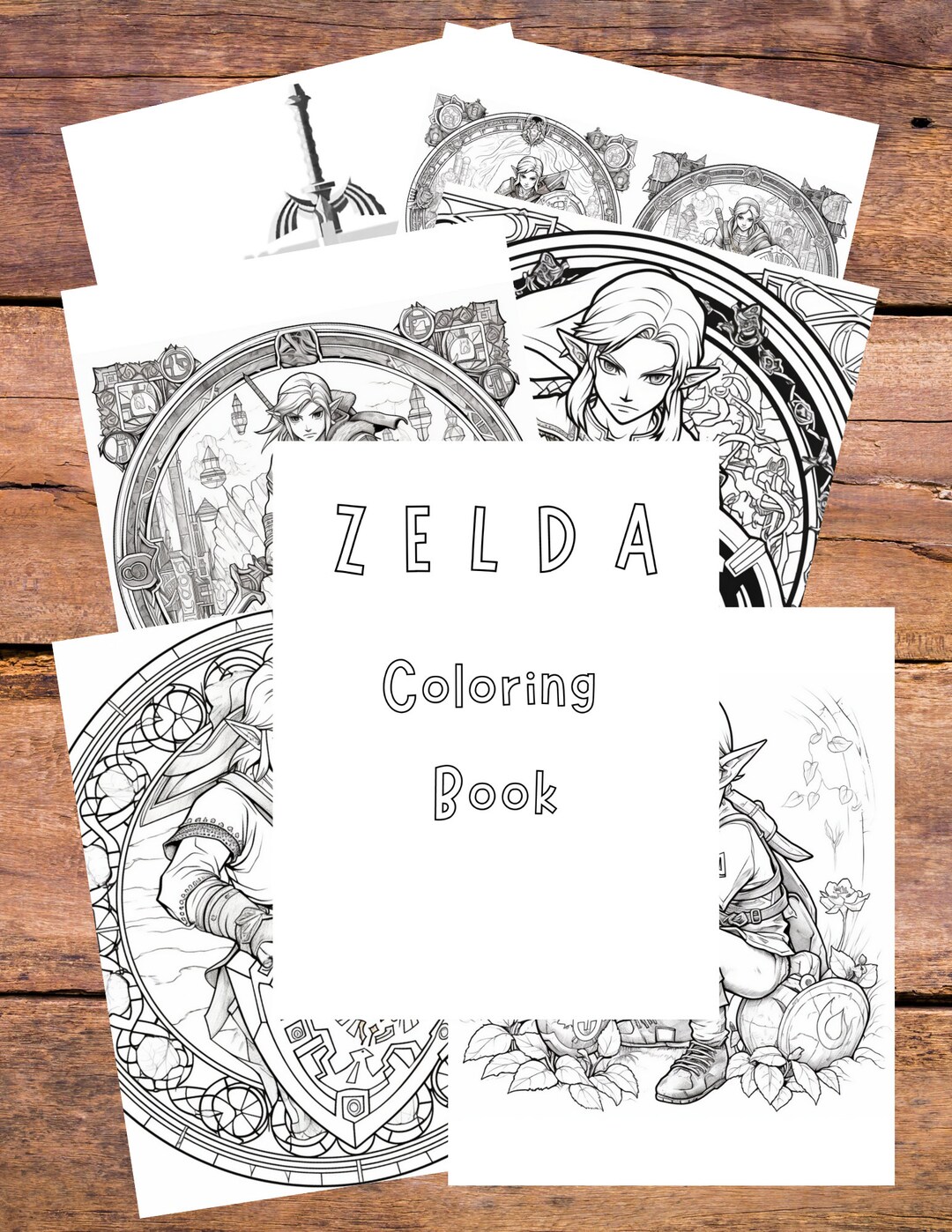 Fun Past Time Legend of Zelda 10 Coloring Pages, Link Princess Zelda ...