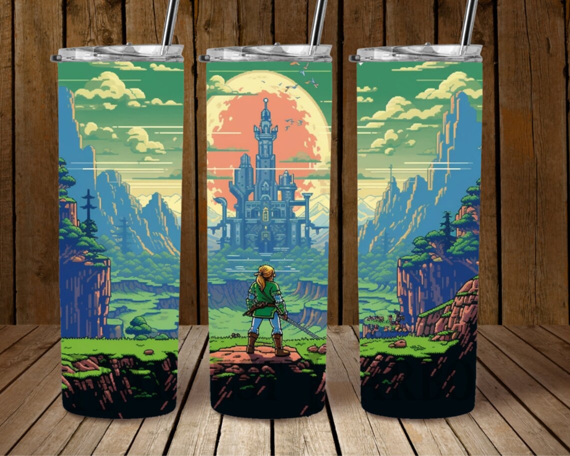 Zelda Tumbler Wrap the Legend of Zelda PNG Sublimation Prints Link 32 ...