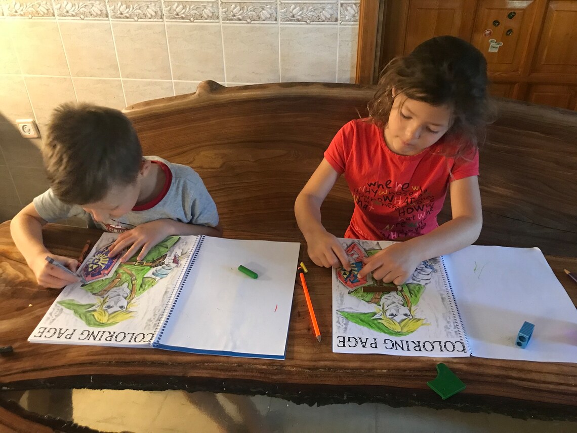 The Legend of Zelda Activity Pages, Link Princess Zelda Triforce ...