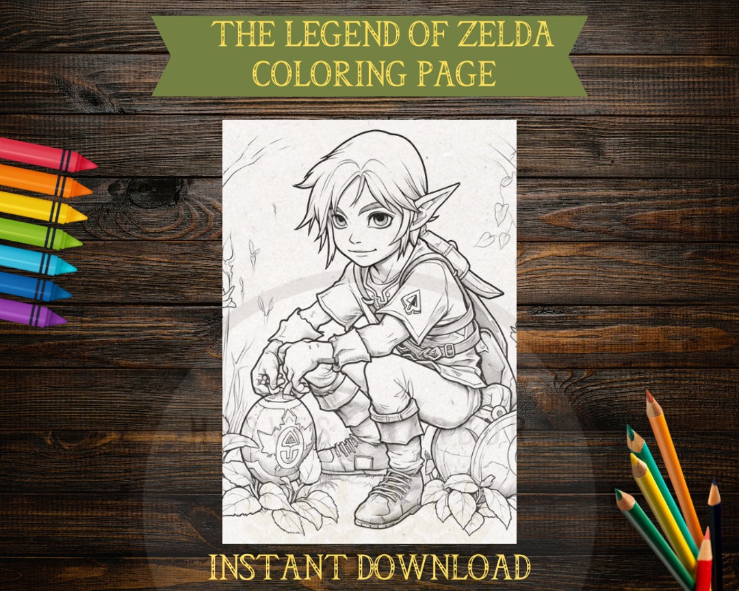 Fun Past Time Legend of Zelda Coloring Pages, Link Princess Zelda ...