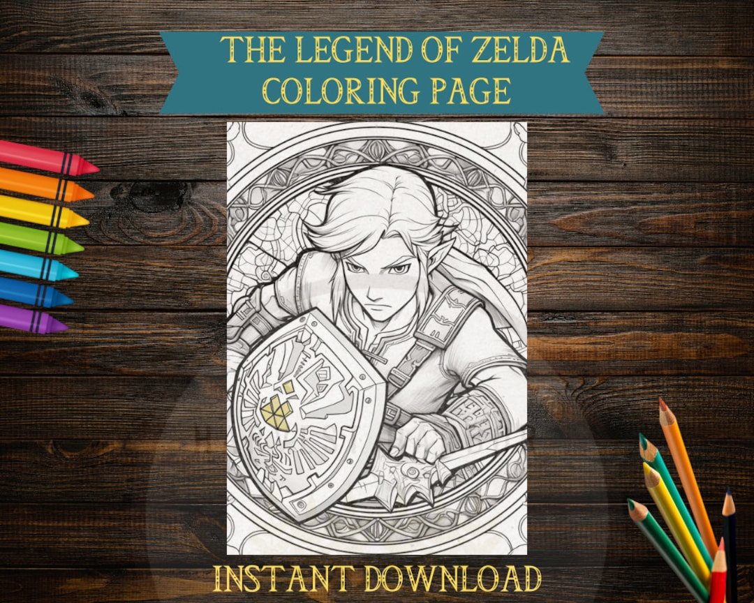Fun Past Time Legend of Zelda Coloring Pages, Link Princess Zelda ...