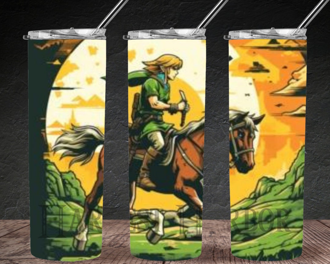 Link Riding a Horse Tumbler Wrap PNG Sublimation Prints Zelda on Hyrule ...