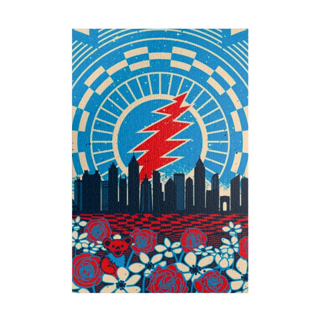 Jigsaw Puzzle, Grateful Dead Dancing Bear, 110 252 520 1014 Piece ...