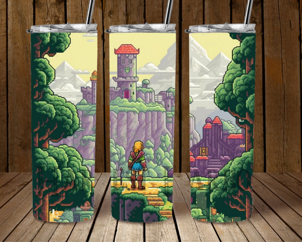 Legend of Zelda Tumbler Wrap PNG Sublimation Prints Link Tumbler ...