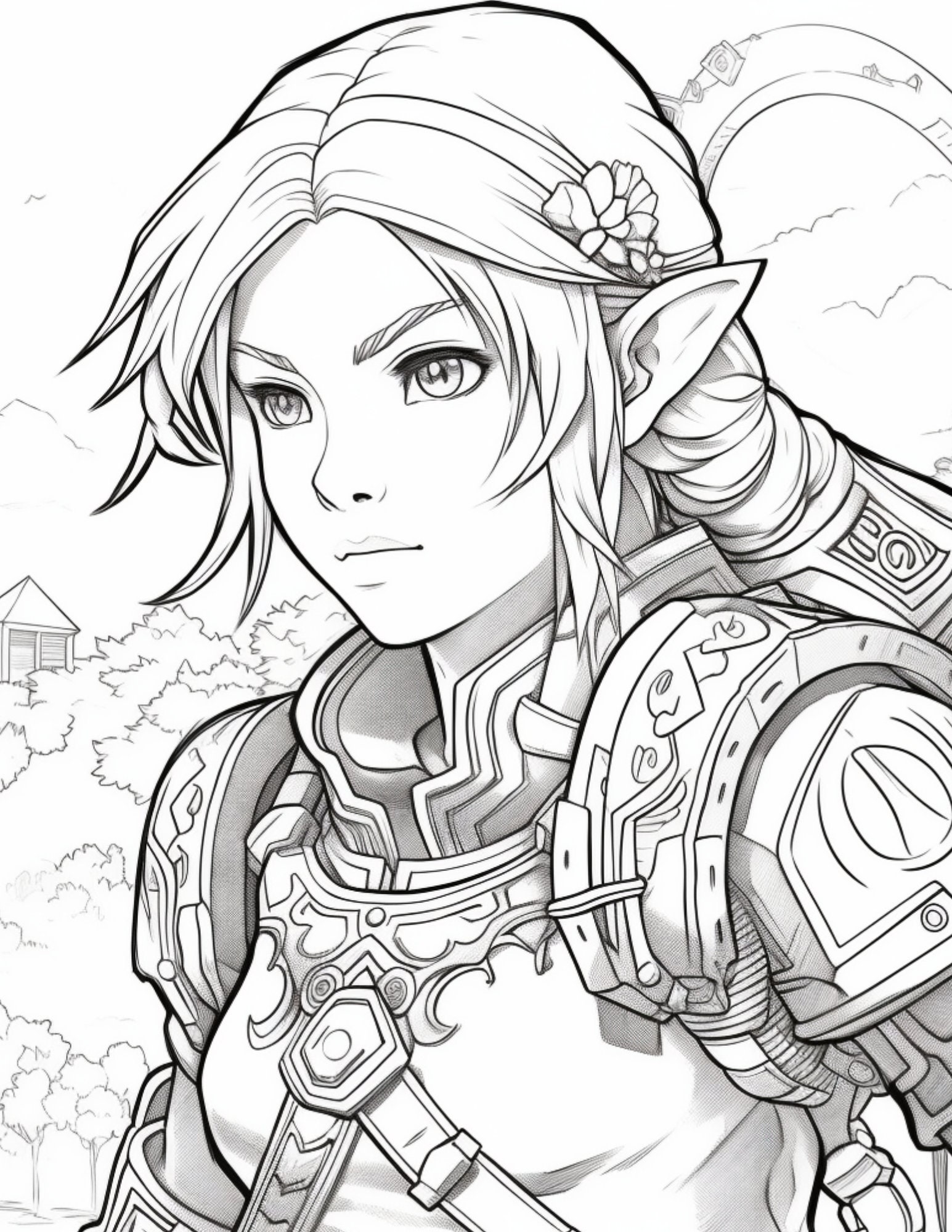 Fun Past Time Legend of Zelda Coloring Pages Link Princess - Etsy