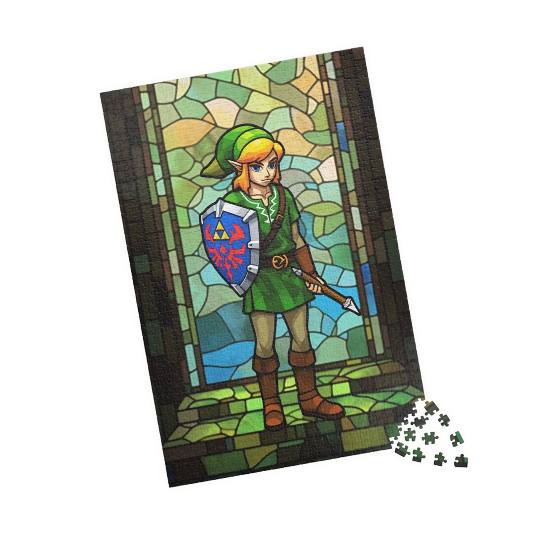 Legend of Zelda Botw Totk Stained Glass Jigsaw Puzzle | 120, 252, 500 ...