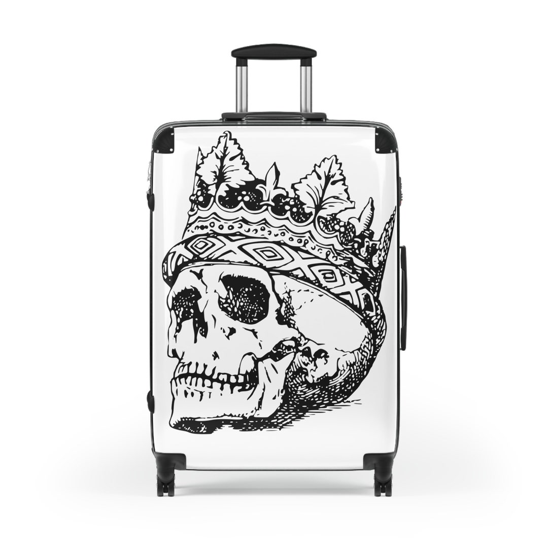 Suitcase With Skull King, Custom Made Suitcase, Travel in Style, Gift ...