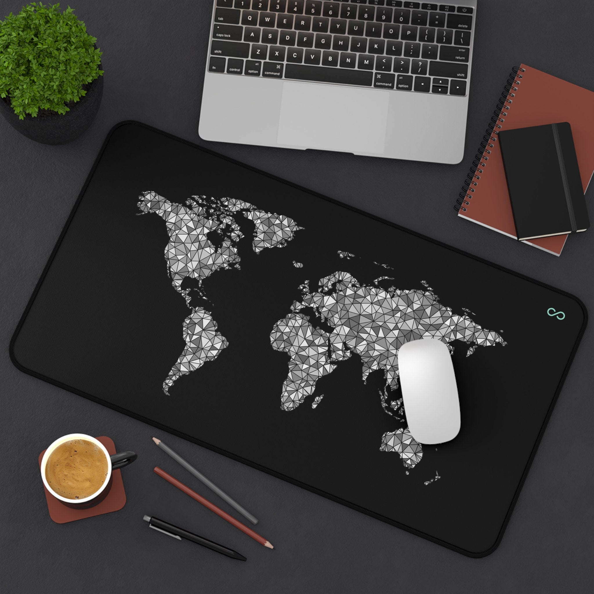Cool Gamer Mouse Pad of the World Map, Gaming Gear, the World, Custom ...