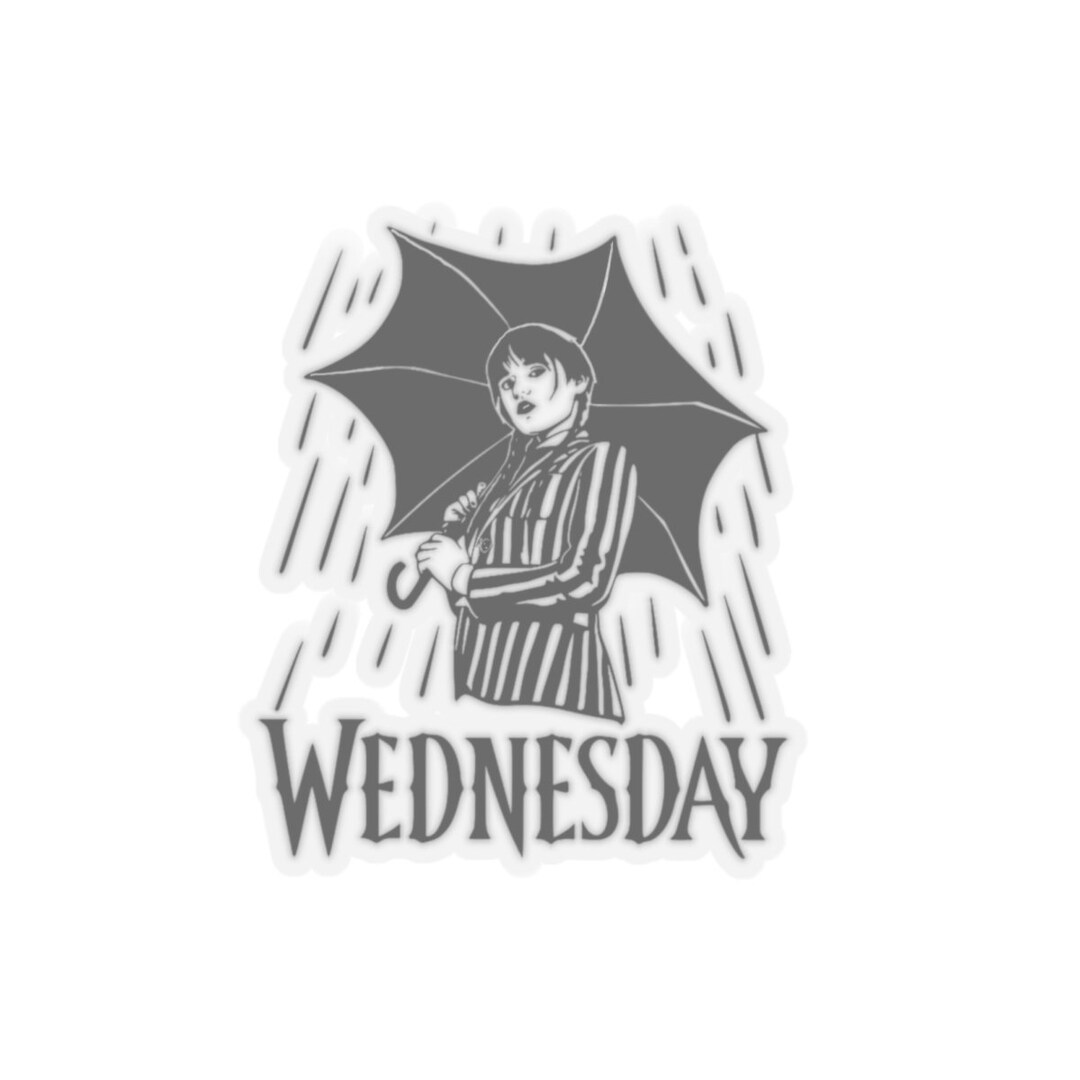 Wednesday Addams Stickers Kiss-cut Stickers, Dark Charm Stickers, Gift ...