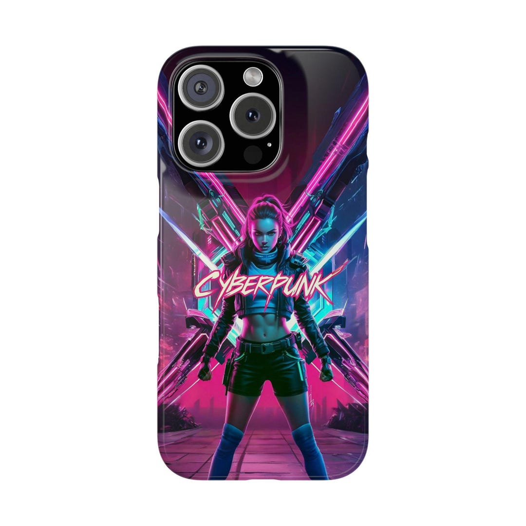 EU Cyberpunk Phone Case for iPhone Samsung Snap Case Futuristic Matte ...