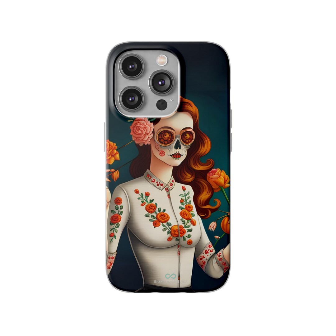 IPhone Vintage Skeletons in Bloom Phone Case 3, Halloween Cottagecore ...