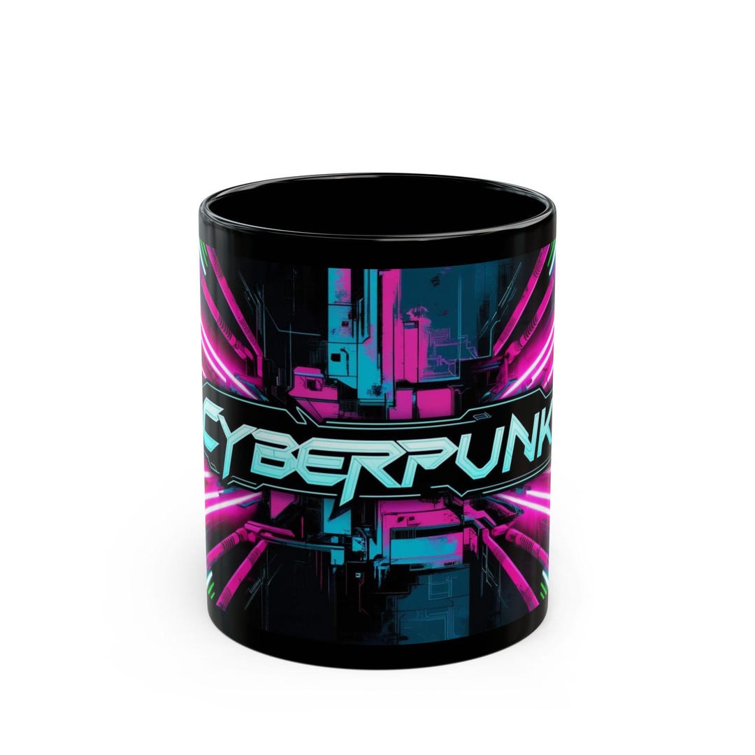 Cyberpunk Gaming Mug Cyberpunk Coffee Mug Gaming Cyberpunk Cup Style of ...