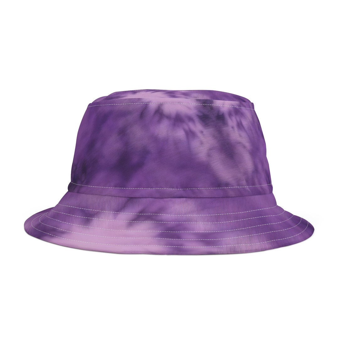 Tie Dye Purple Acid Wash Bucket Hat (AOP) - Etsy