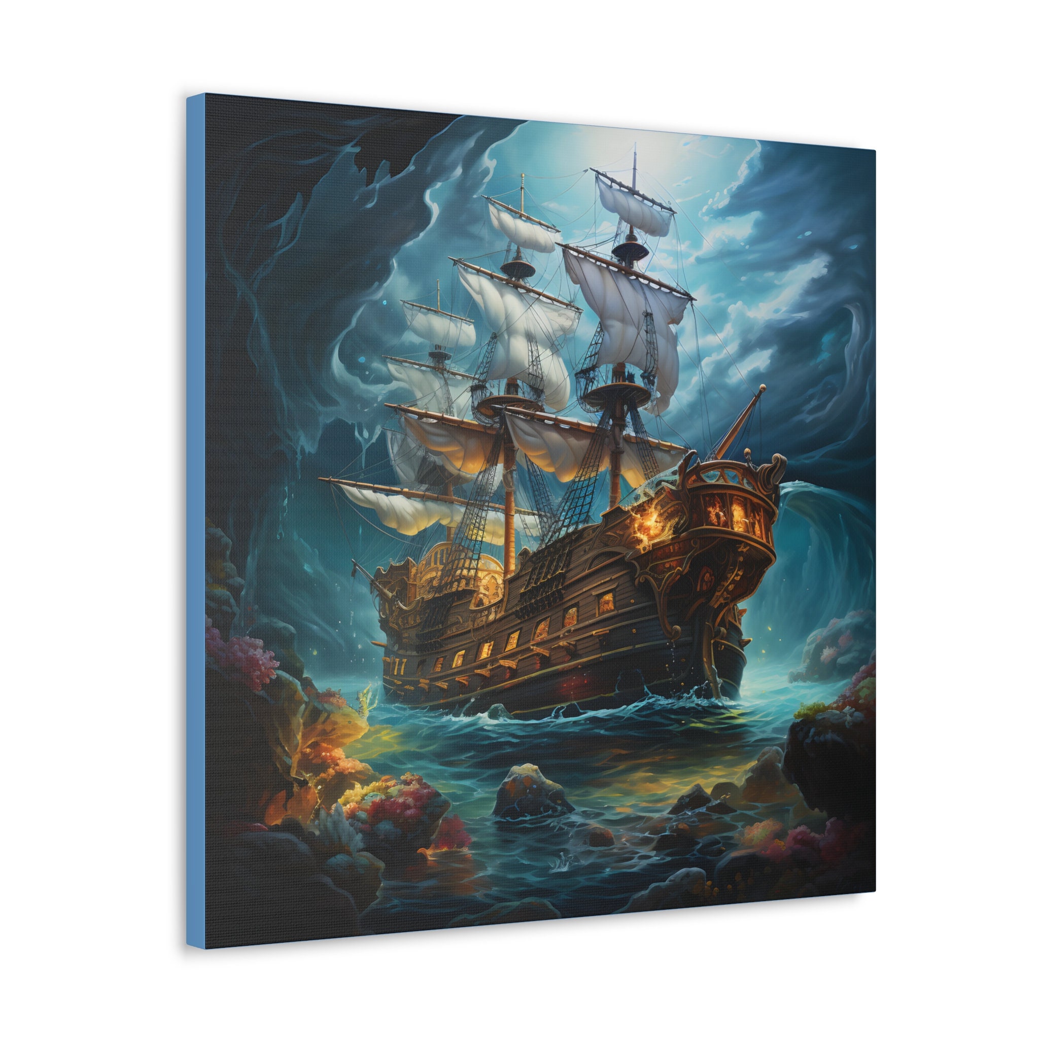 PIRATE SHIP the Pirates Cove Canvas Gallery Wraps - Etsy