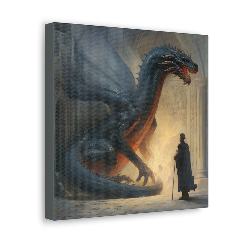 MERLIN and the DRAGON Canvas Gallery Wraps - Etsy