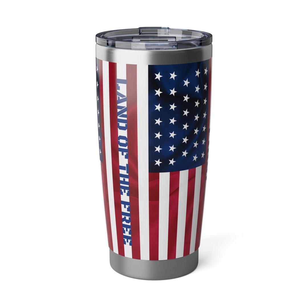 American Flag Land of the Free Vagabond 20oz Tumbler - Etsy