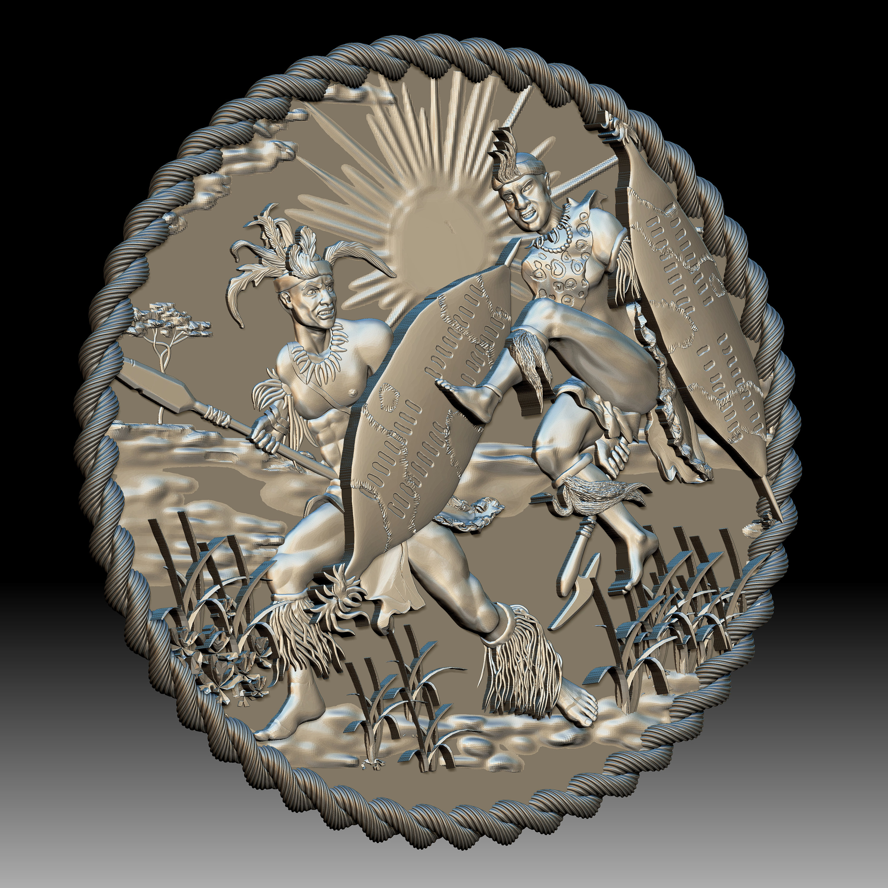 3D Model Stl and Grayscale for Laser and CNC Milling Machines - Africa ...