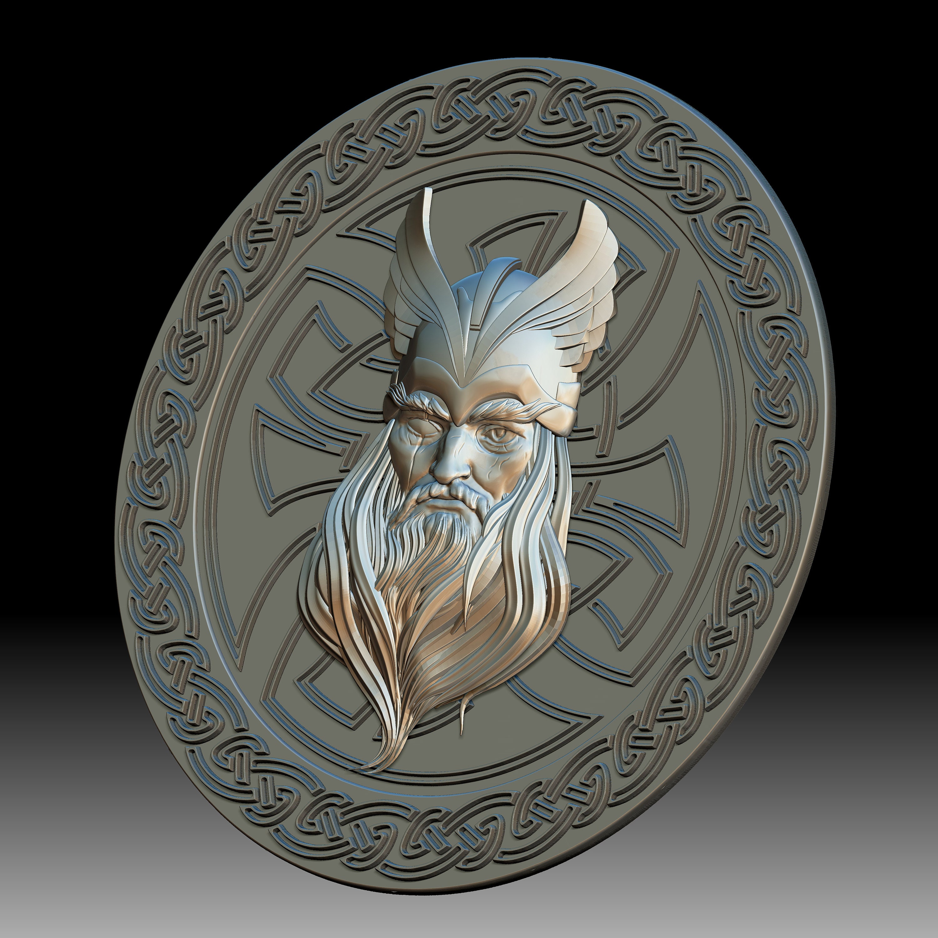 3D Model Stl and Grayscale for Laser and CNC Milling Machines - Odin V1 ...