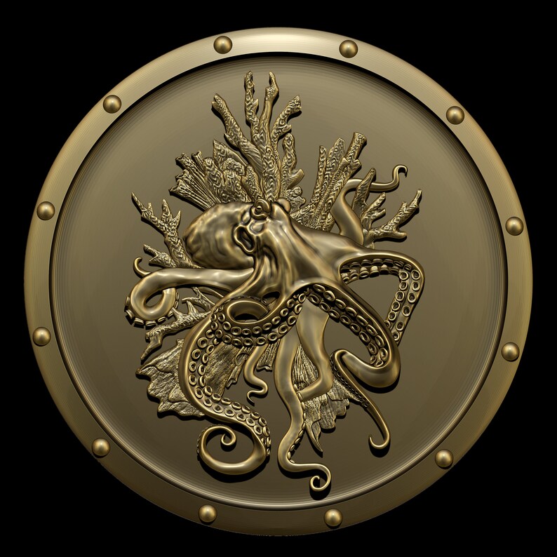 3D Model Stl and Grayscale for Laser and CNC Milling Machines - Octopus ...