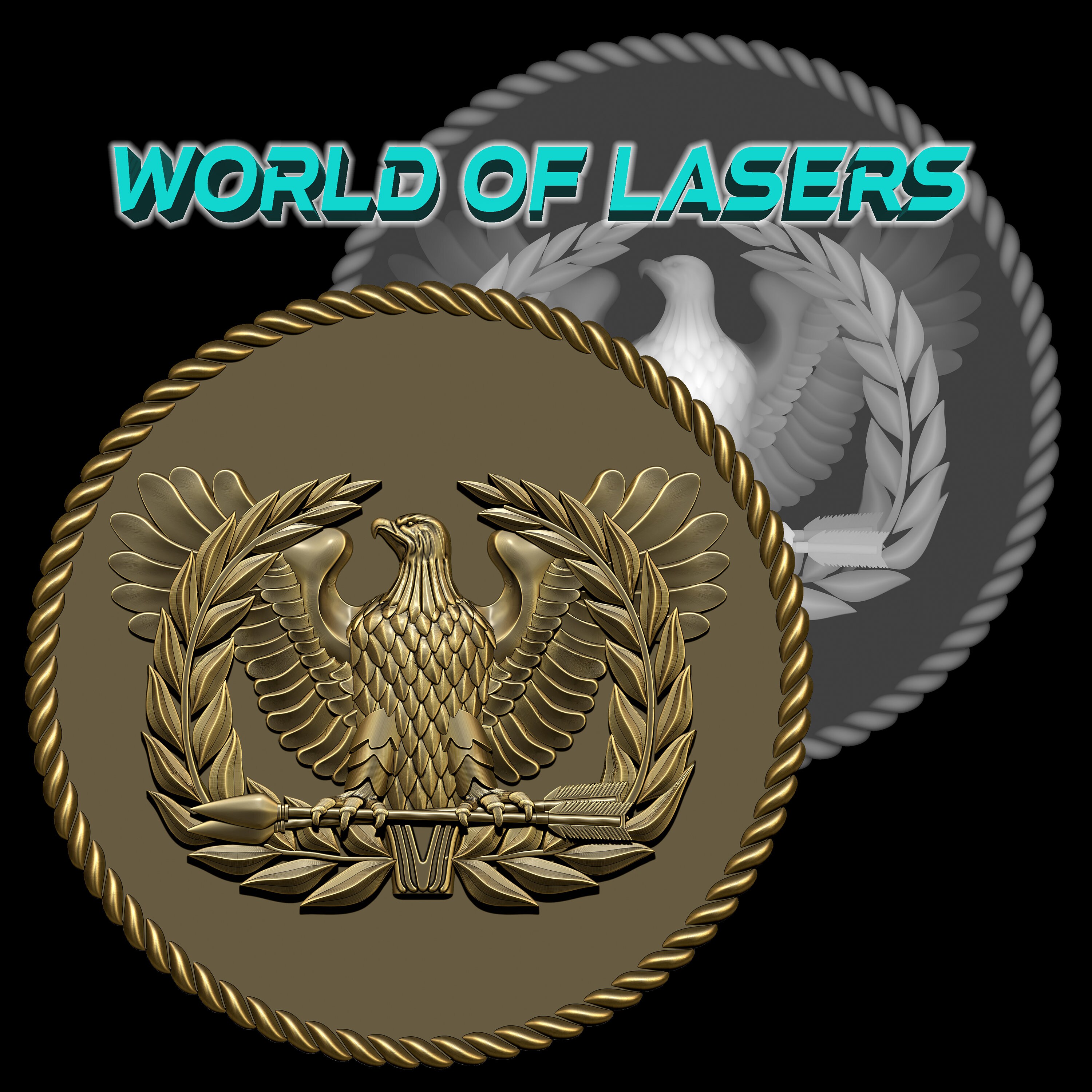 3D Model Stl and Grayscale for Laser and CNC Milling Machines - Eagle ...