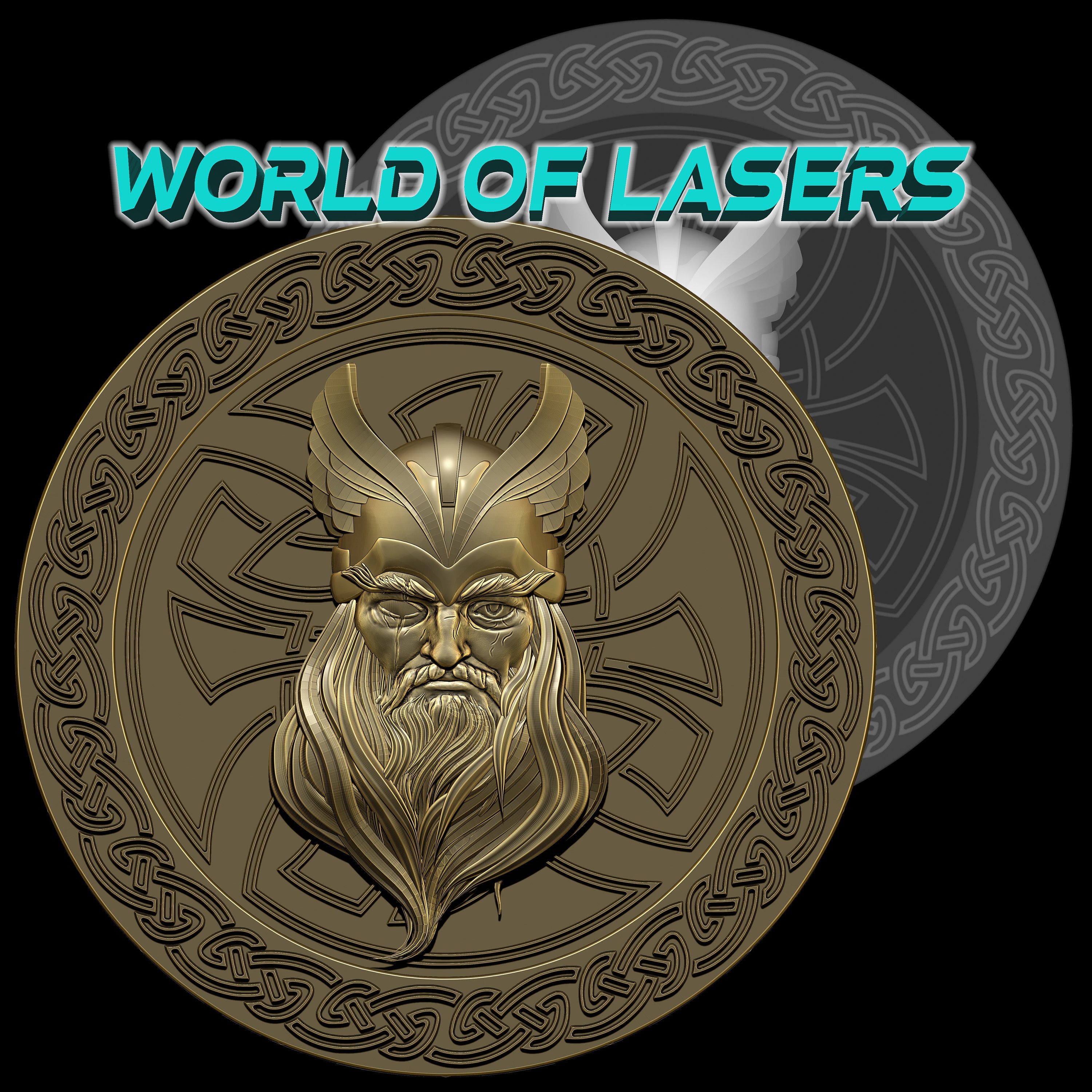 3D Model Stl and Grayscale for Laser and CNC Milling Machines - Odin V1 ...