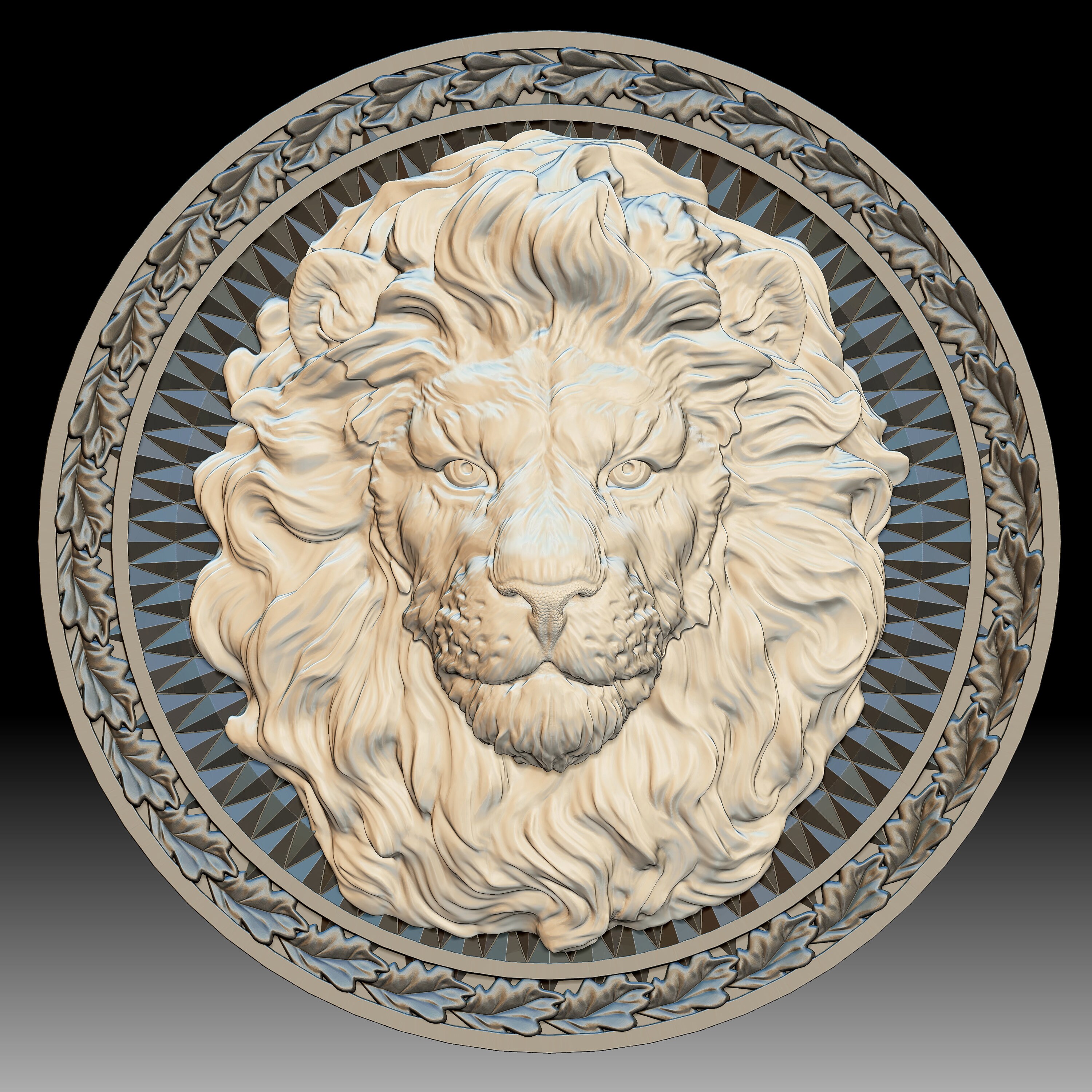 3D Model Stl and Grayscale for Laser and CNC Milling Machines - Lion ...