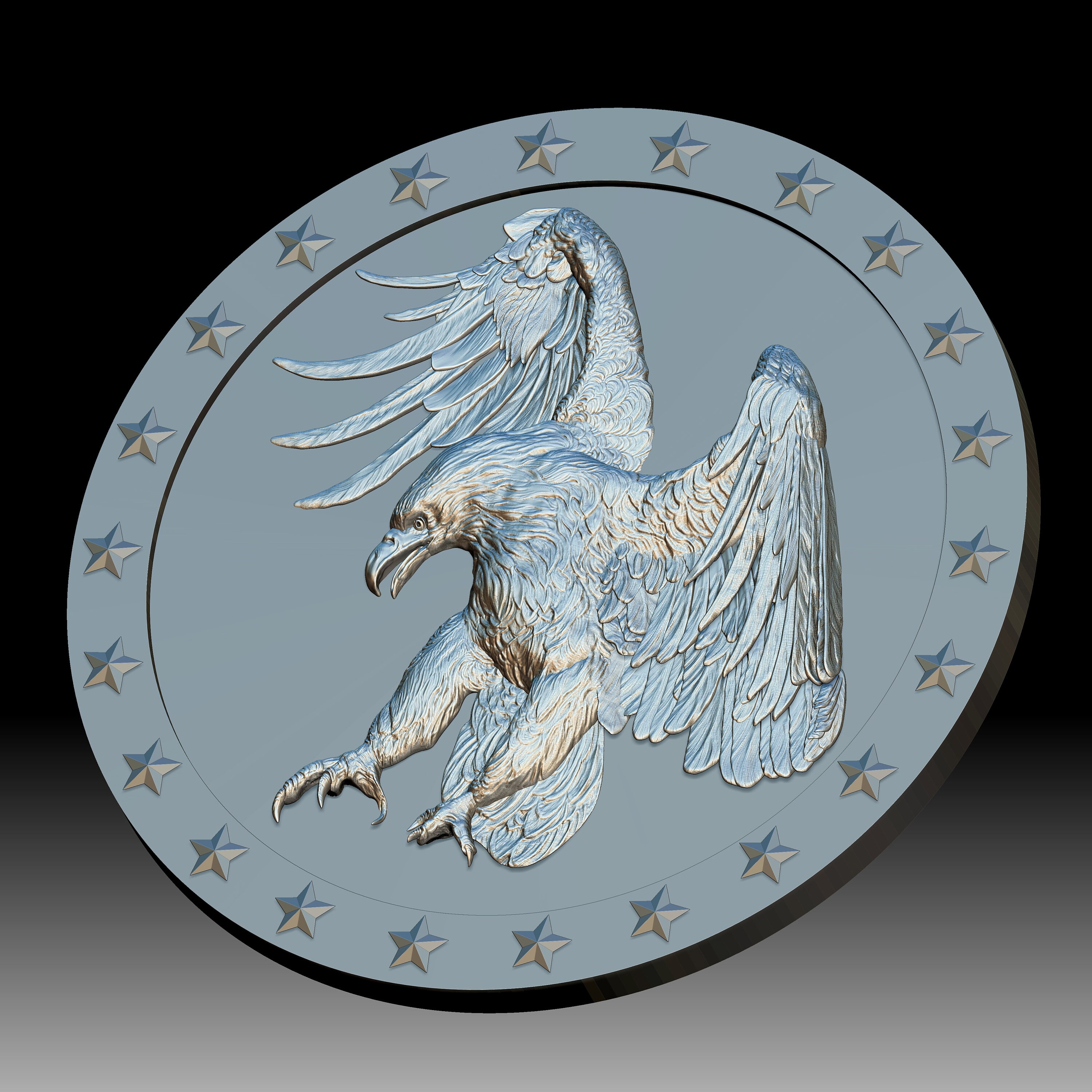 3D Model Stl and Grayscale for Laser and CNC Milling Machines - Eagle ...