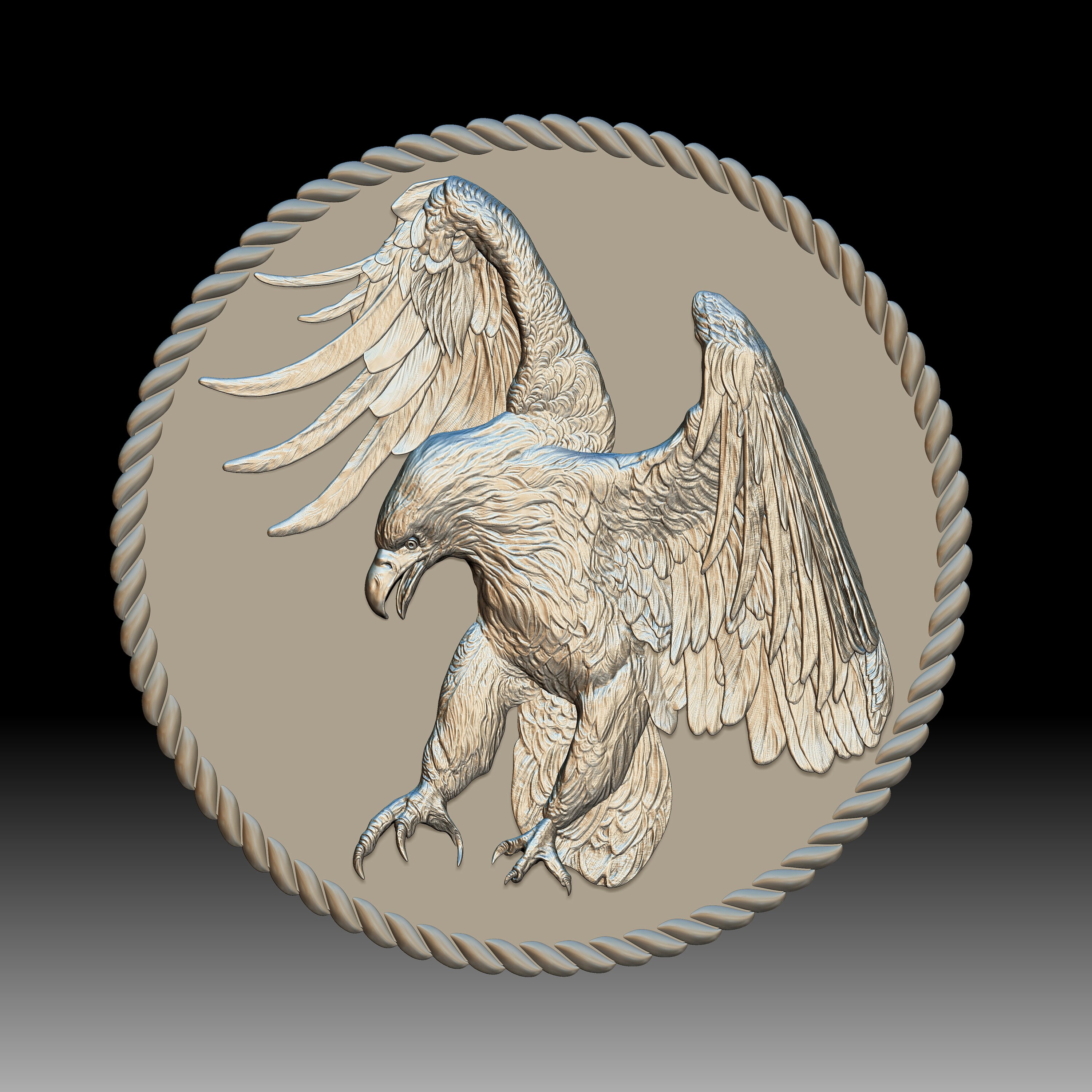 3D Model Stl and Grayscale for Laser and CNC Milling Machines - Eagle ...
