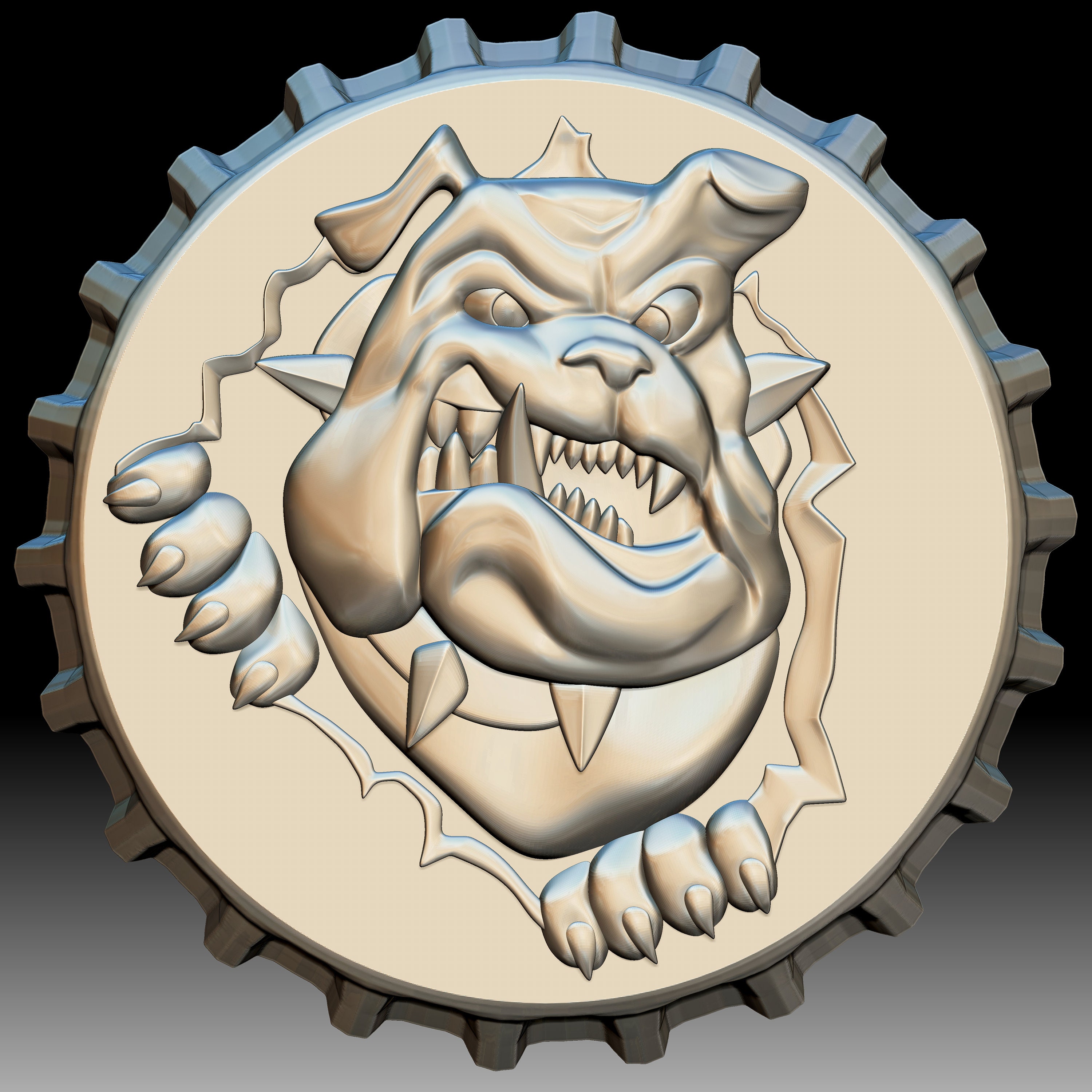 3D Model Stl and Grayscale for Laser and CNC Milling Machines - Bulldog ...