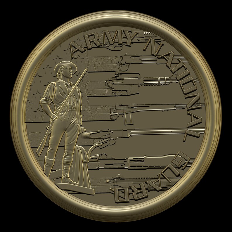 3D Model Stl and Grayscale for Laser and CNC Milling Machines Army ...