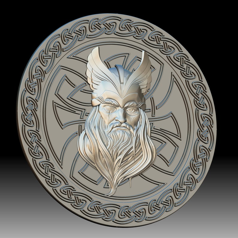 3D Model Stl and Grayscale for Laser and CNC Milling Machines Odin V1 ...