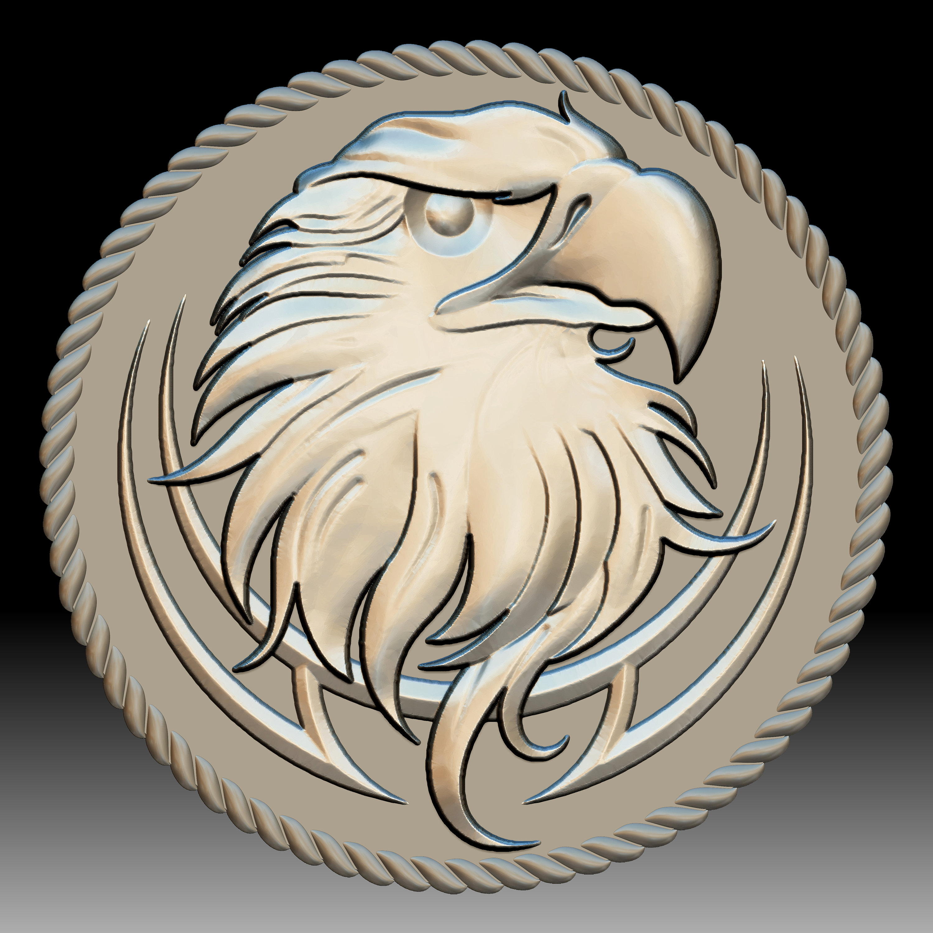 3D Model Stl and Grayscale for Laser and CNC Milling Machines Head ...