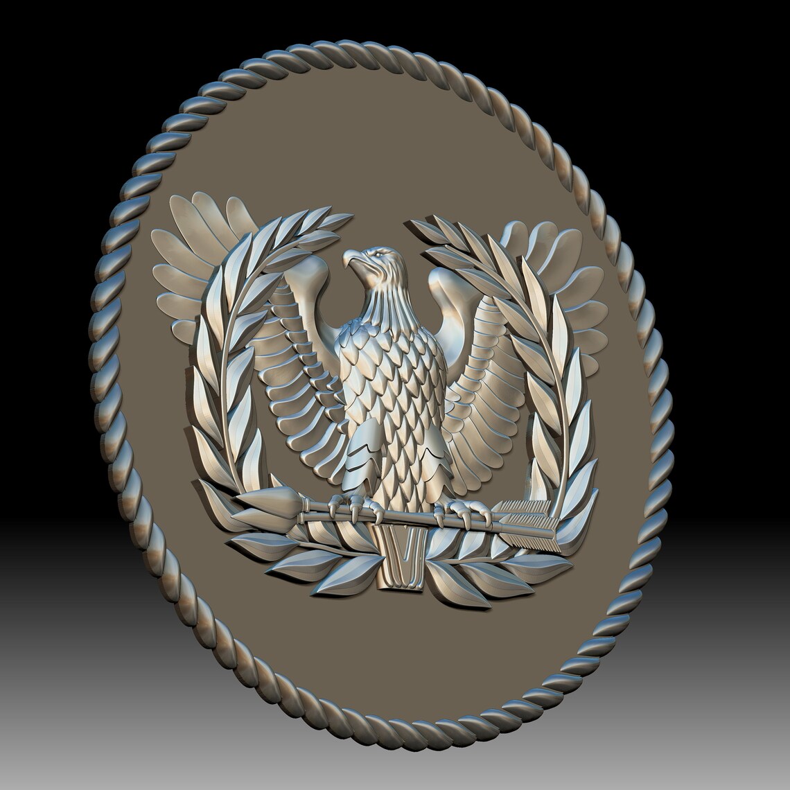 3D Model Stl and Grayscale for Laser and CNC Milling Machines Eagle ...