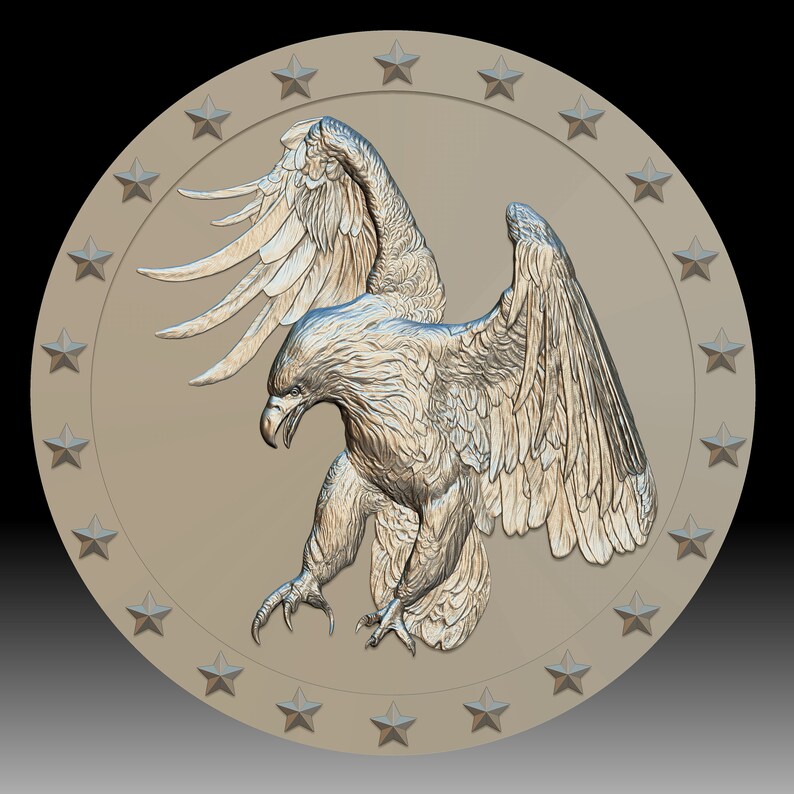 3D Model Stl and Grayscale for Laser and CNC Milling Machines - Eagle ...